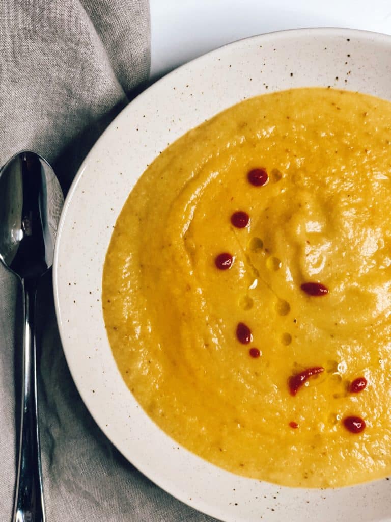 Red Curry Cauliflower Soup - Gina Gibson