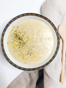 Roasted Cauliflower, Potato Soup - Gina Gibson