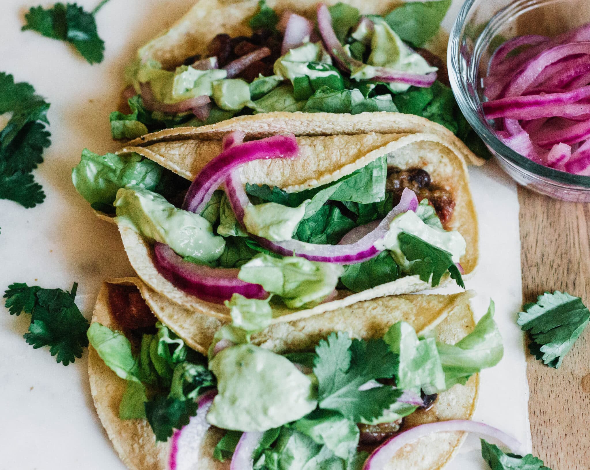 Black Bean Chili Tacos - Gina Gibson