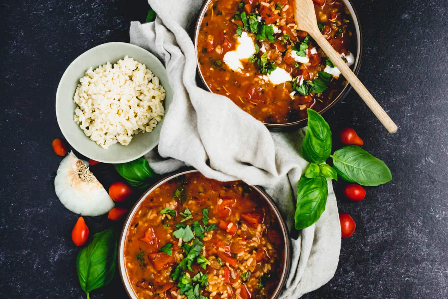 Tomato & Rice Soup - Gina Gibson