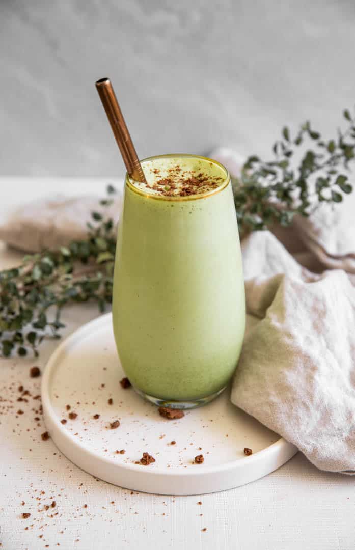 Vanilla Mint Protein Smoothie - Gina Gibson