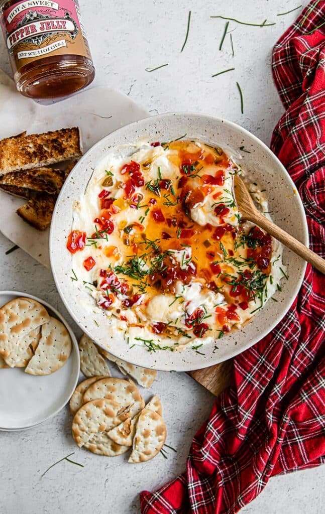 Pepper Jelly Cream Cheese Spread - Gina Gibson